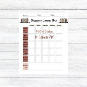 Daycare/preschool/pre~k/kindergarten/elementary Lesson Plan Template ...