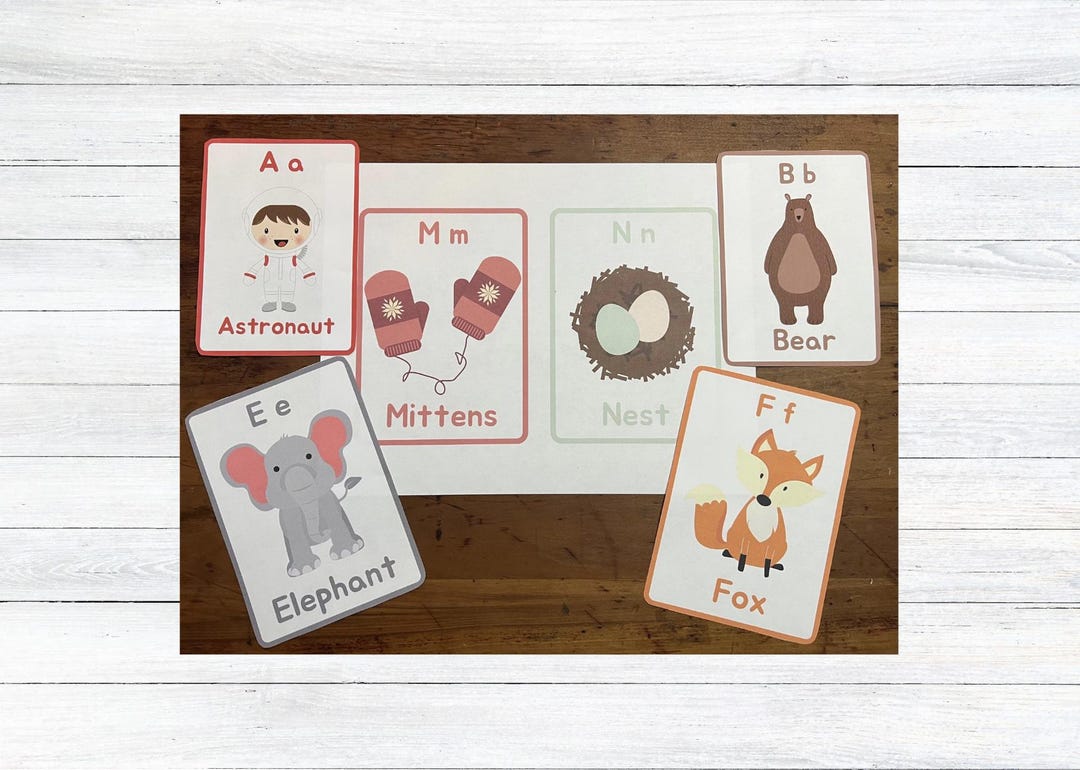 ABC Flash Cards, Letter Recognition, Preschool Learning (digital ...