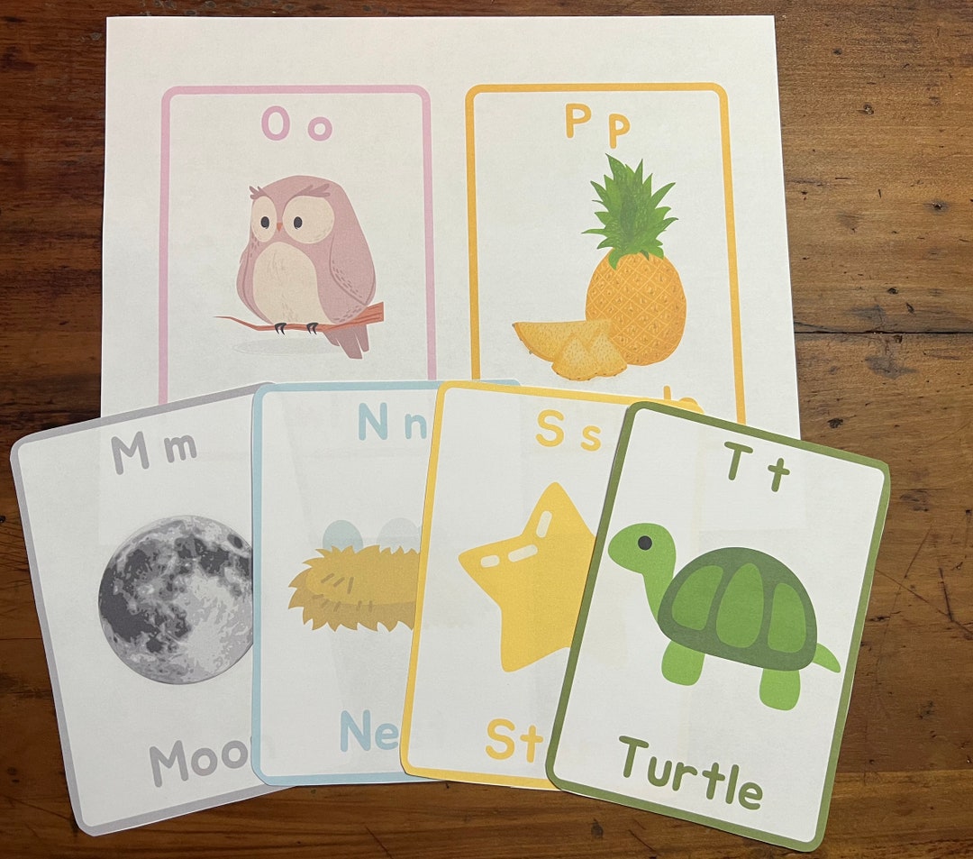 Printable Alphabet Flash Cards Classroom Decor Toddlers - Etsy