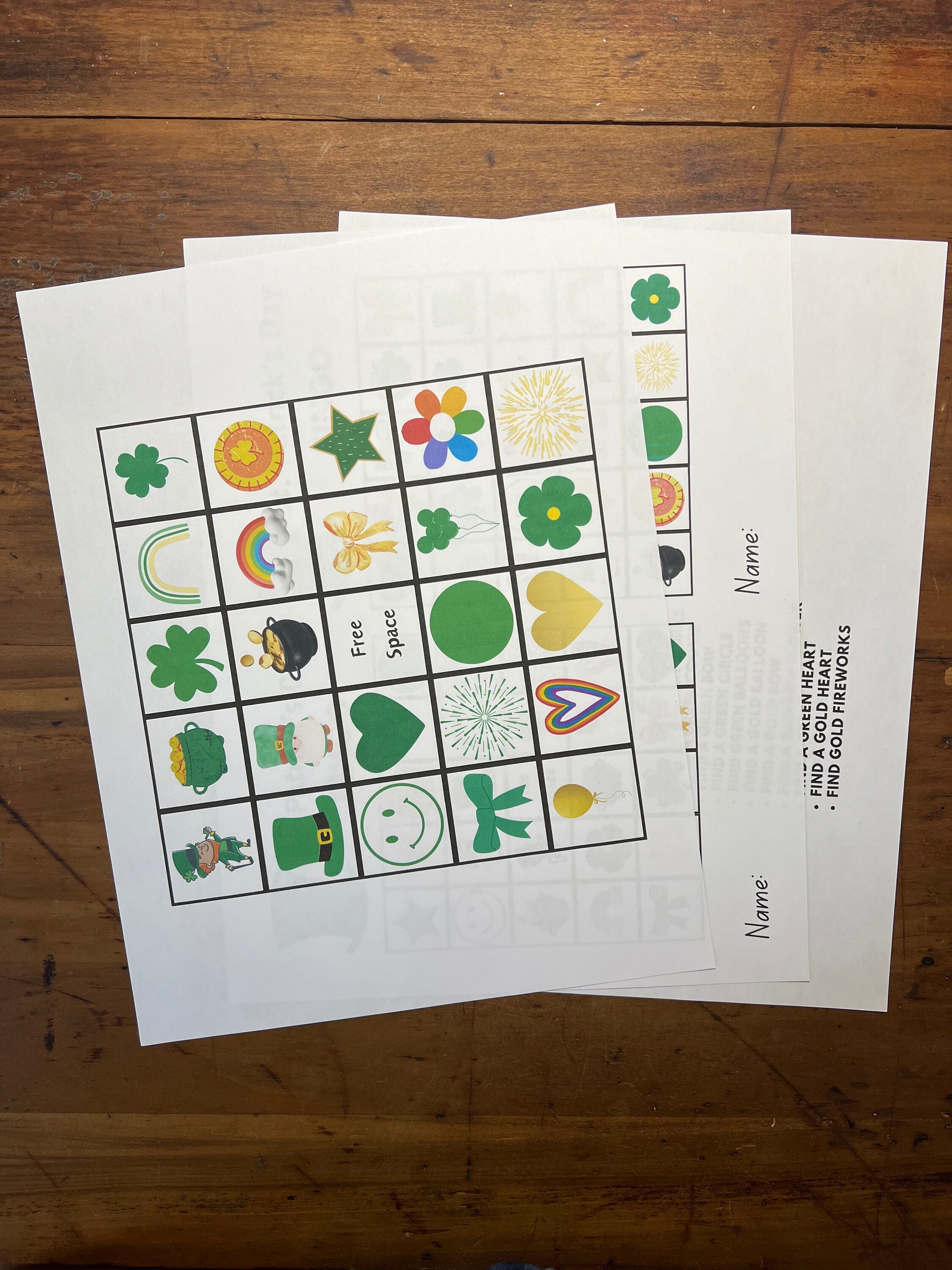 St. Patrick's Day Bingo, Printable PDF, 10 Different BINGO Cards ...