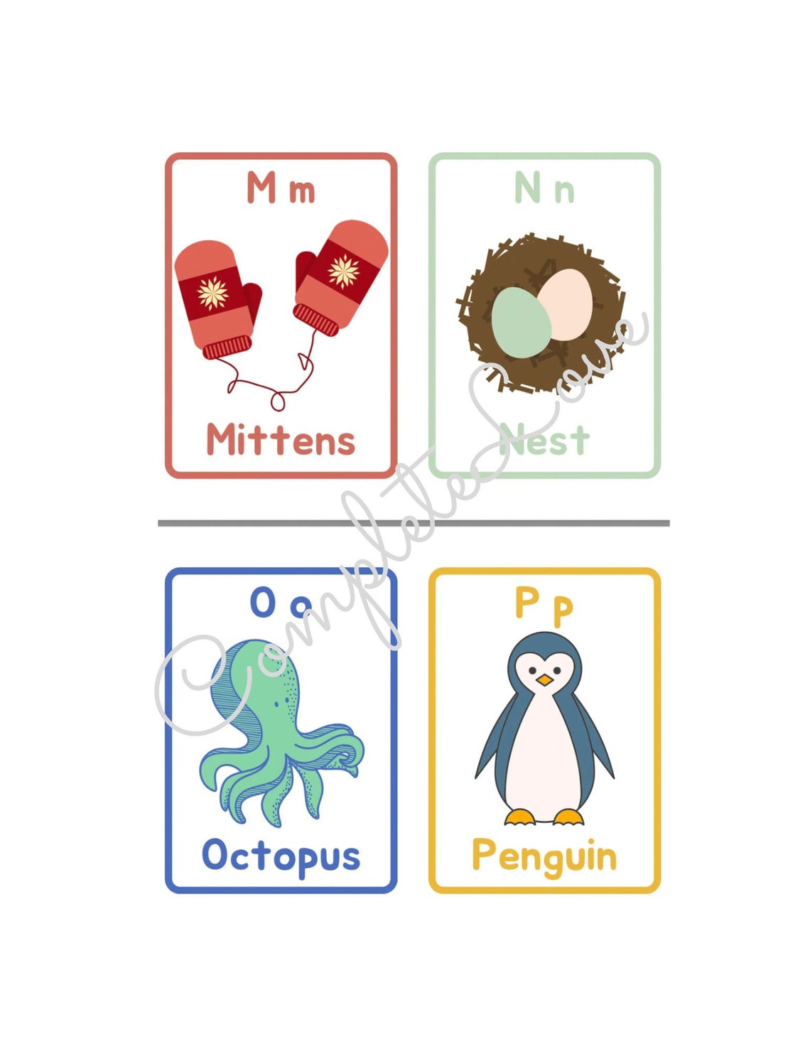 Printable Alphabet Flash Cards, Classroom Decor, Daycare, Toddlers ...