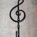 Hand Forged Treble Clef Hook - Wrought Iron Hook for Music Lovers - Etsy