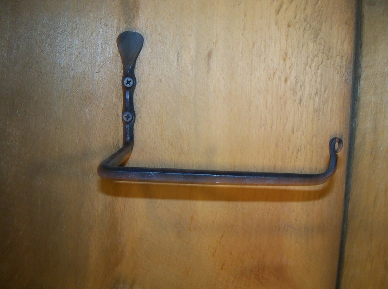 Hand Forged "thumbprint" Toilet Tissue / Paper Holder Made by ...