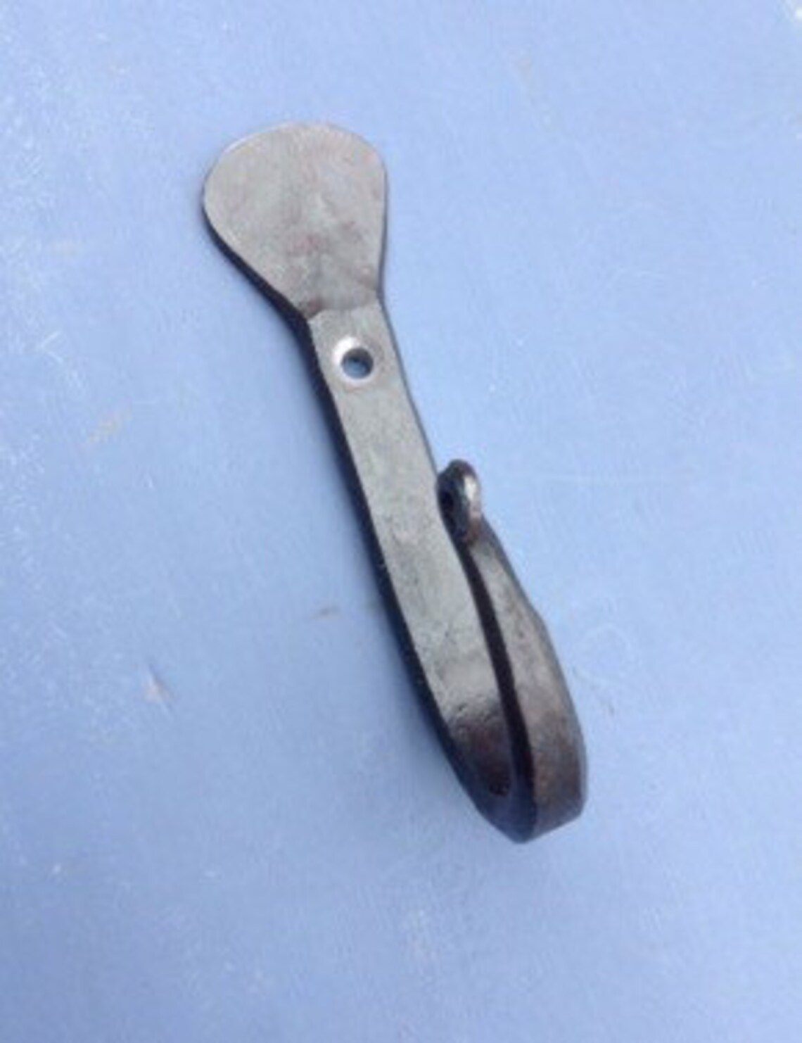 4 Hand Forged thumbprint Hooks Made by Blacksmith - Etsy