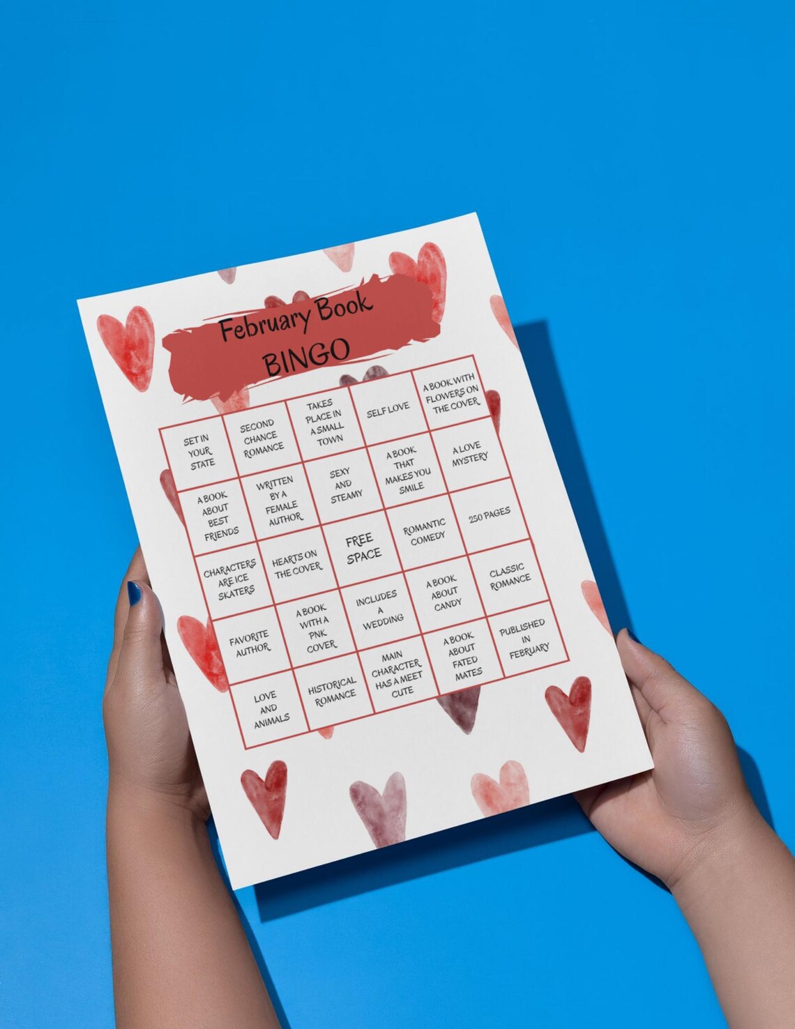 February Book Bingo - Etsy