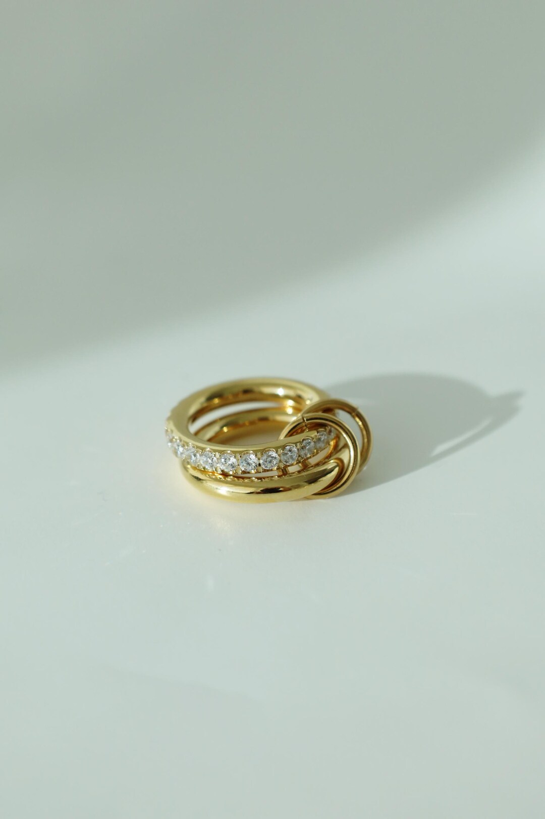 Crystal Band Hardware Ring - Etsy