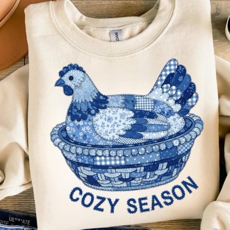 Patchwork Hen Png - Etsy UK