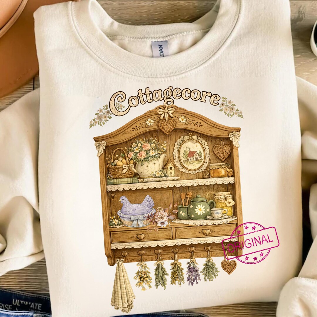 Grandma Core PNG, Vintage Style, Cottagecore. PNG Image of Secondhand ...
