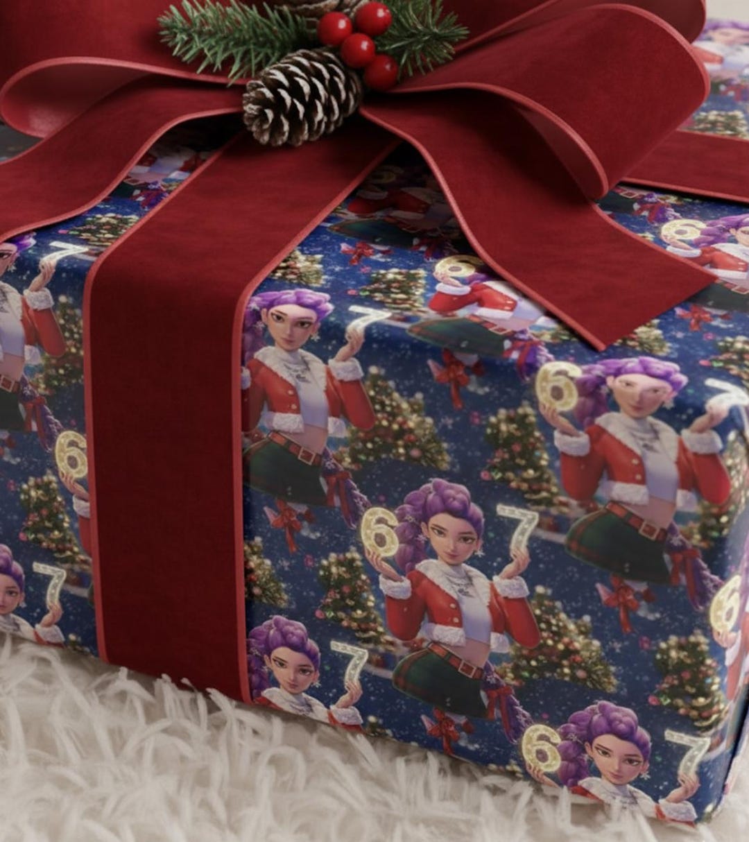 67 Six-seven Rumi Christmas Wrapping Paper, KPOP Demon Hunters - Etsy