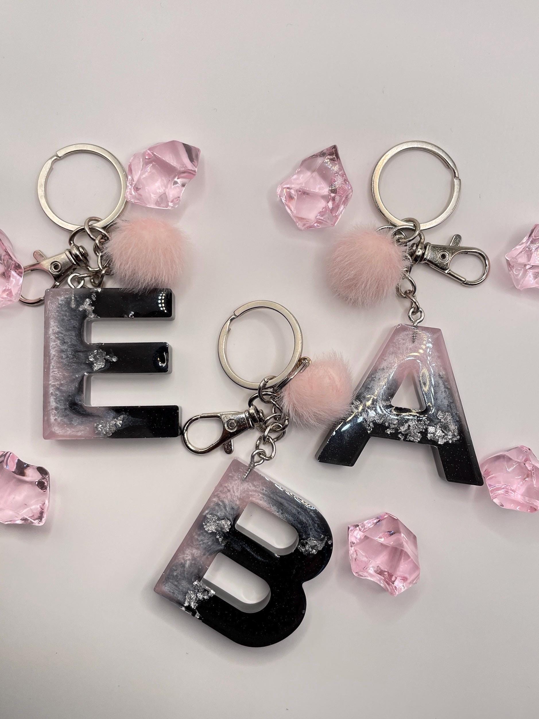 Epoxy Resin Alphabet Keychain (A to Z) - Etsy