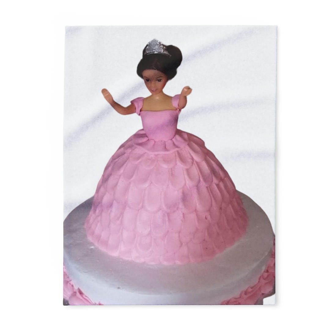Arctic Fleece Blanket - Barbie Cake Design - Etsy