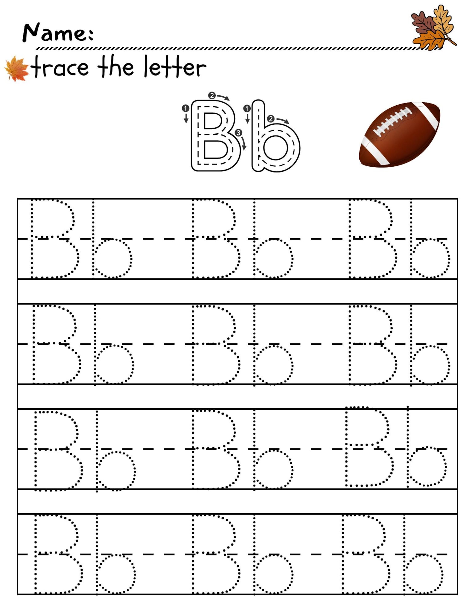 Alphabet Tracing Worksheets, Preschool & Kindergarten (digital Download ...