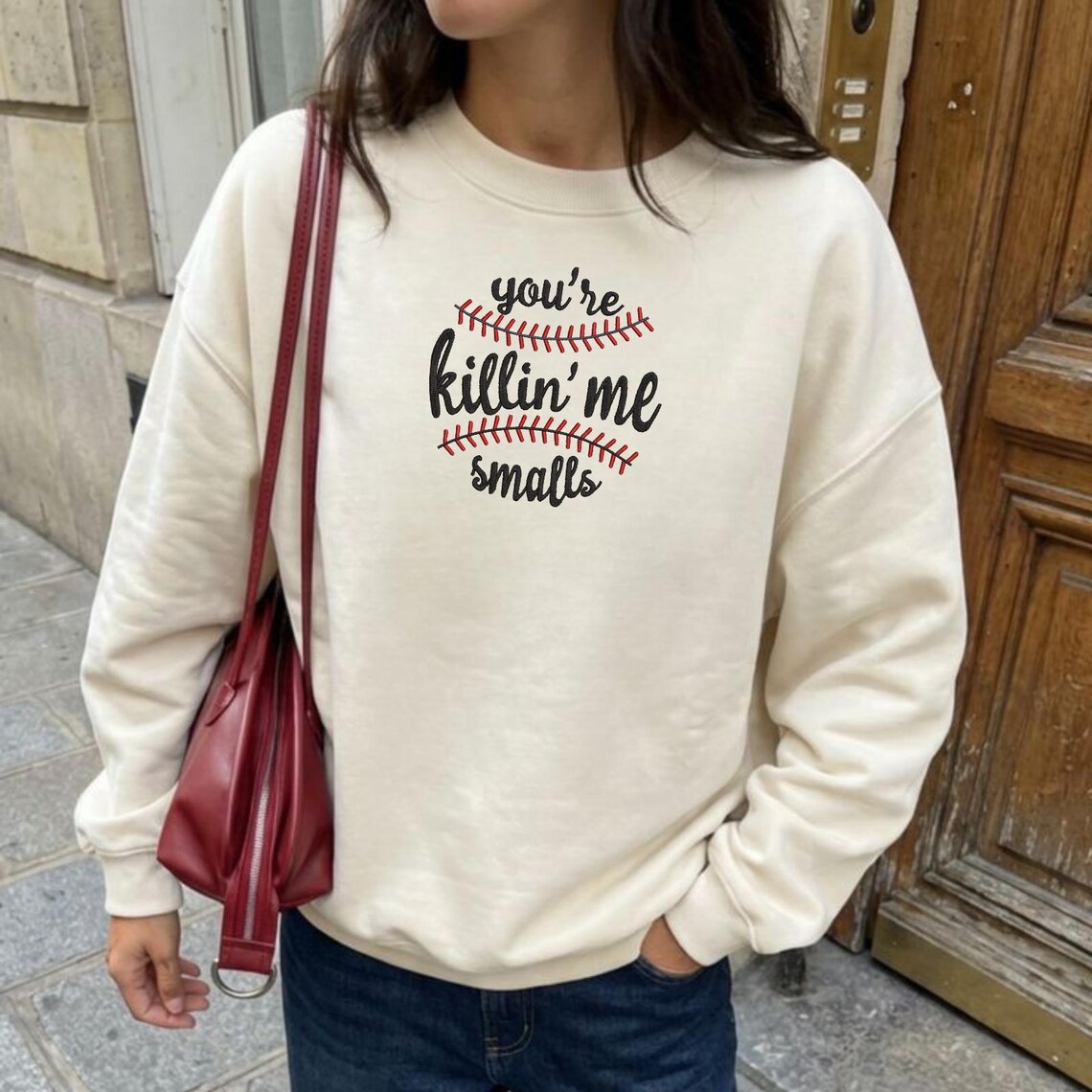 You're Killin' Me Smalls Embroidery Design, Funny Baseball Mom Sports ...