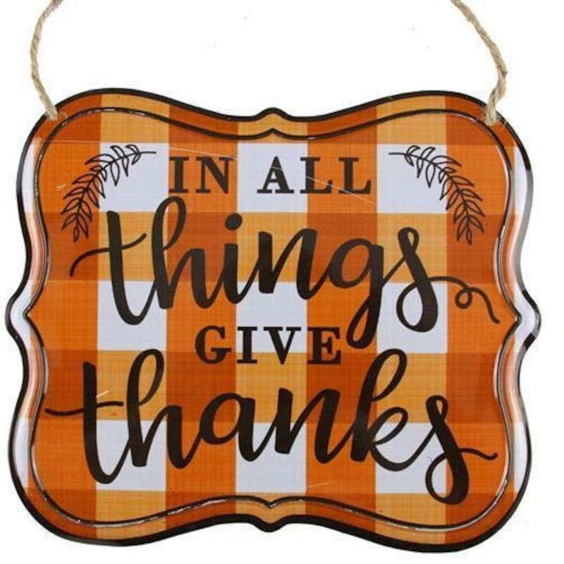 Give Thanks Sign - Etsy
