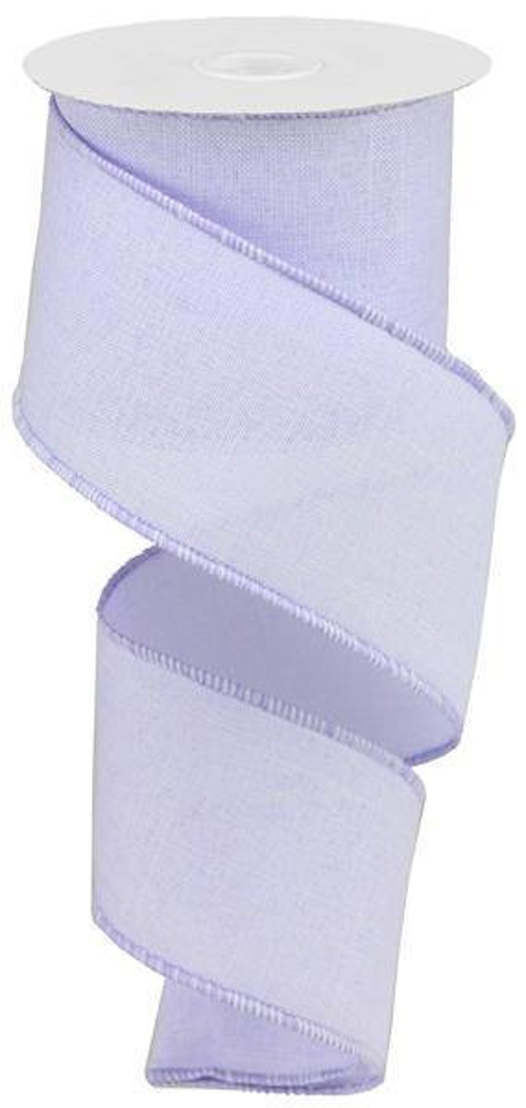 Pastel Lavender Wired Ribbon Royal Burlap 2.5 X 10 Yards Matching Satin ...