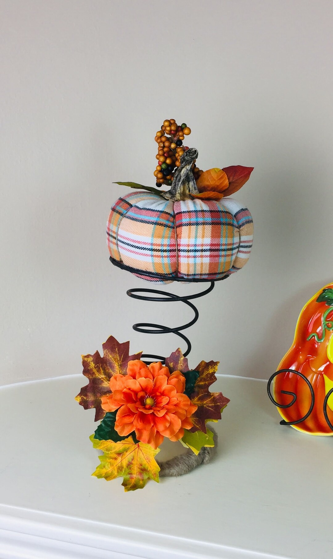 Bed Spring Pumpkin Centerpiece Decor - Etsy