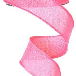 Pink Wired Ribbon - Etsy