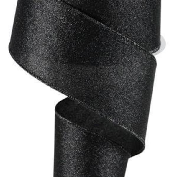 Black Glitter Ribbon - Etsy