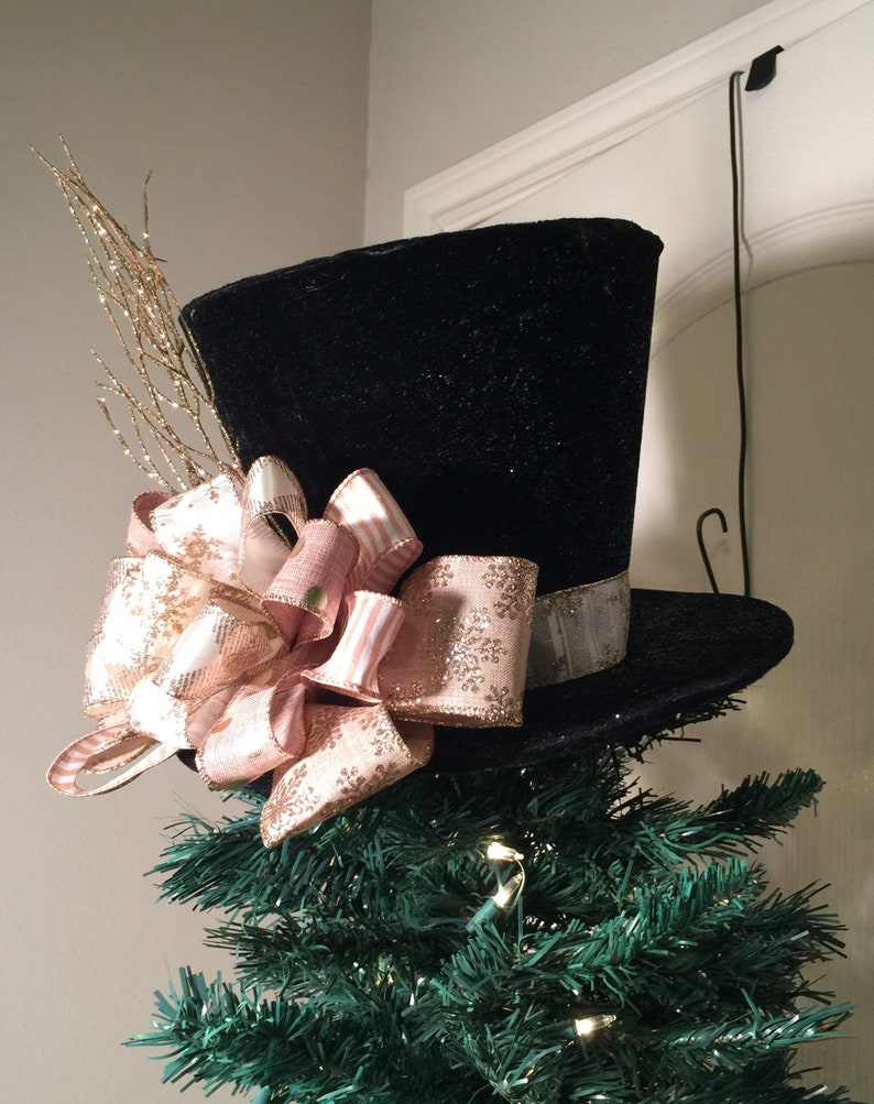 Christmas Tree Topper Top Hat Centerpiece | Etsy