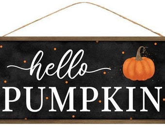 Hello Pumpkin Sign | Etsy