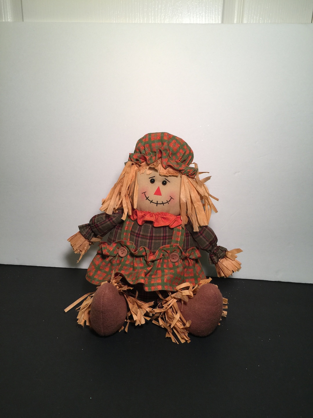 Fall Fabric Scarecrow Girl: Thanksgiving Harvest Decor - Etsy