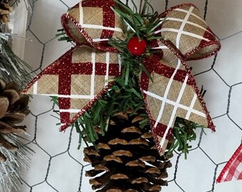 Holiday Pine Cone People - Etsy