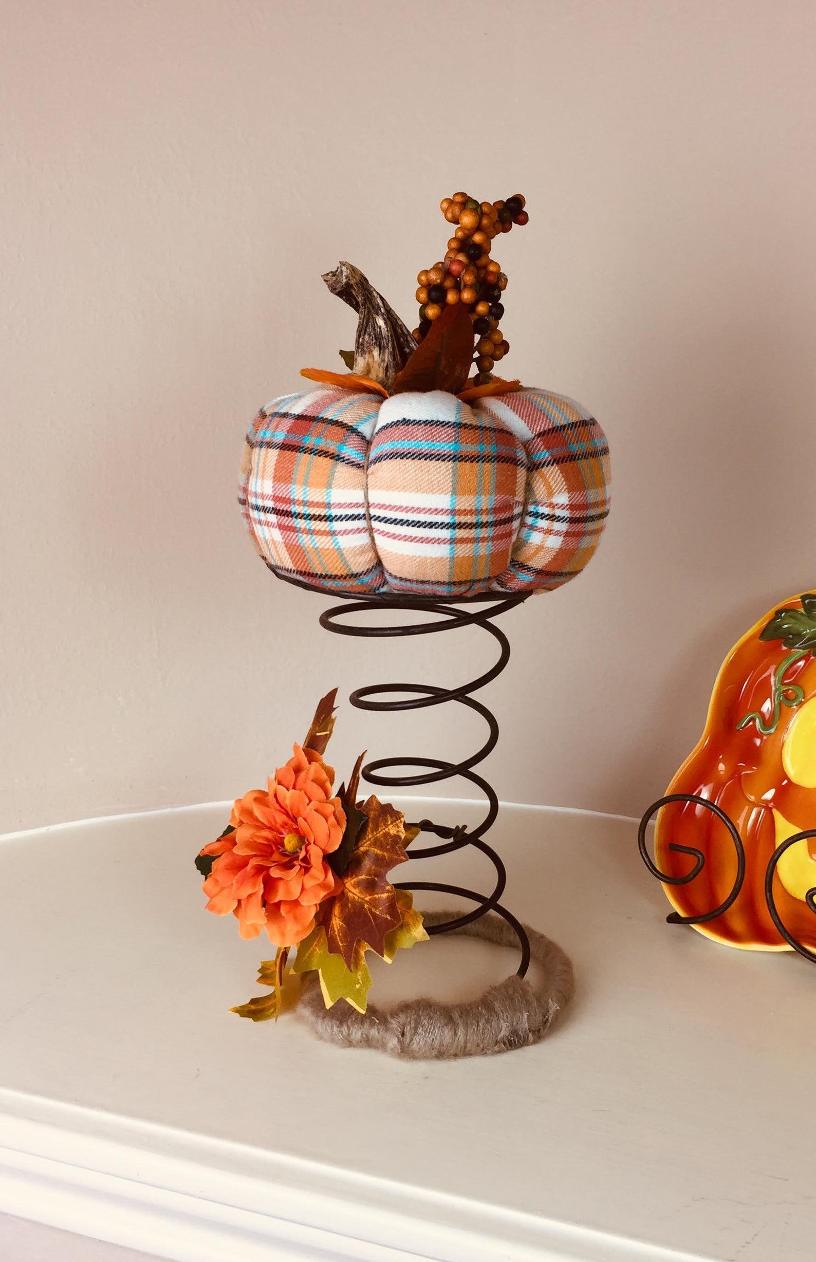 Bed Spring Pumpkin Centerpiece Decor - Etsy