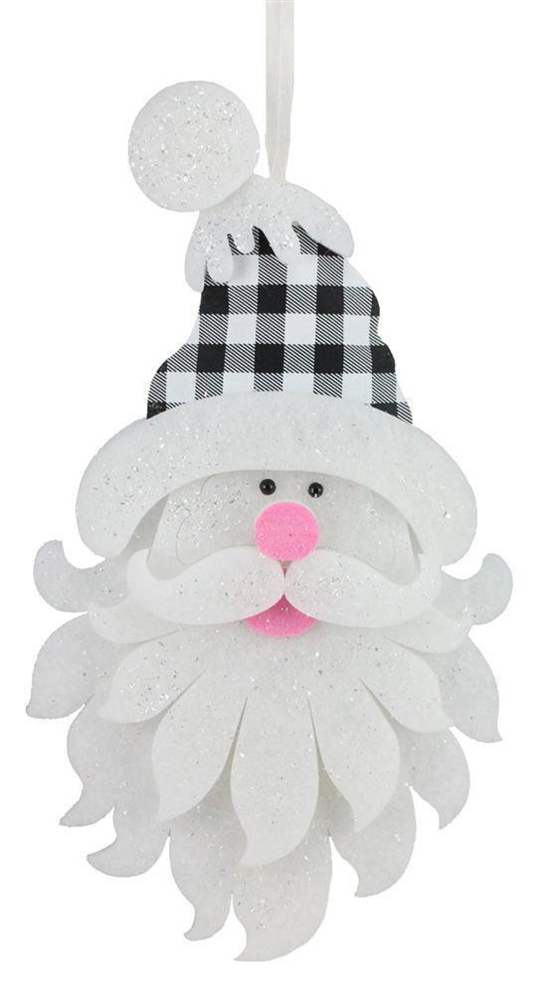 Fabric & Foam Christmas Santa Head Decor 17.5" Tall X 9.5" Wide. If You ...