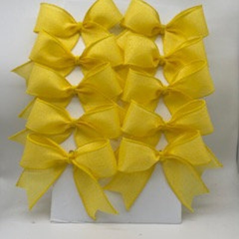 Decorative Yellow Bows - Etsy