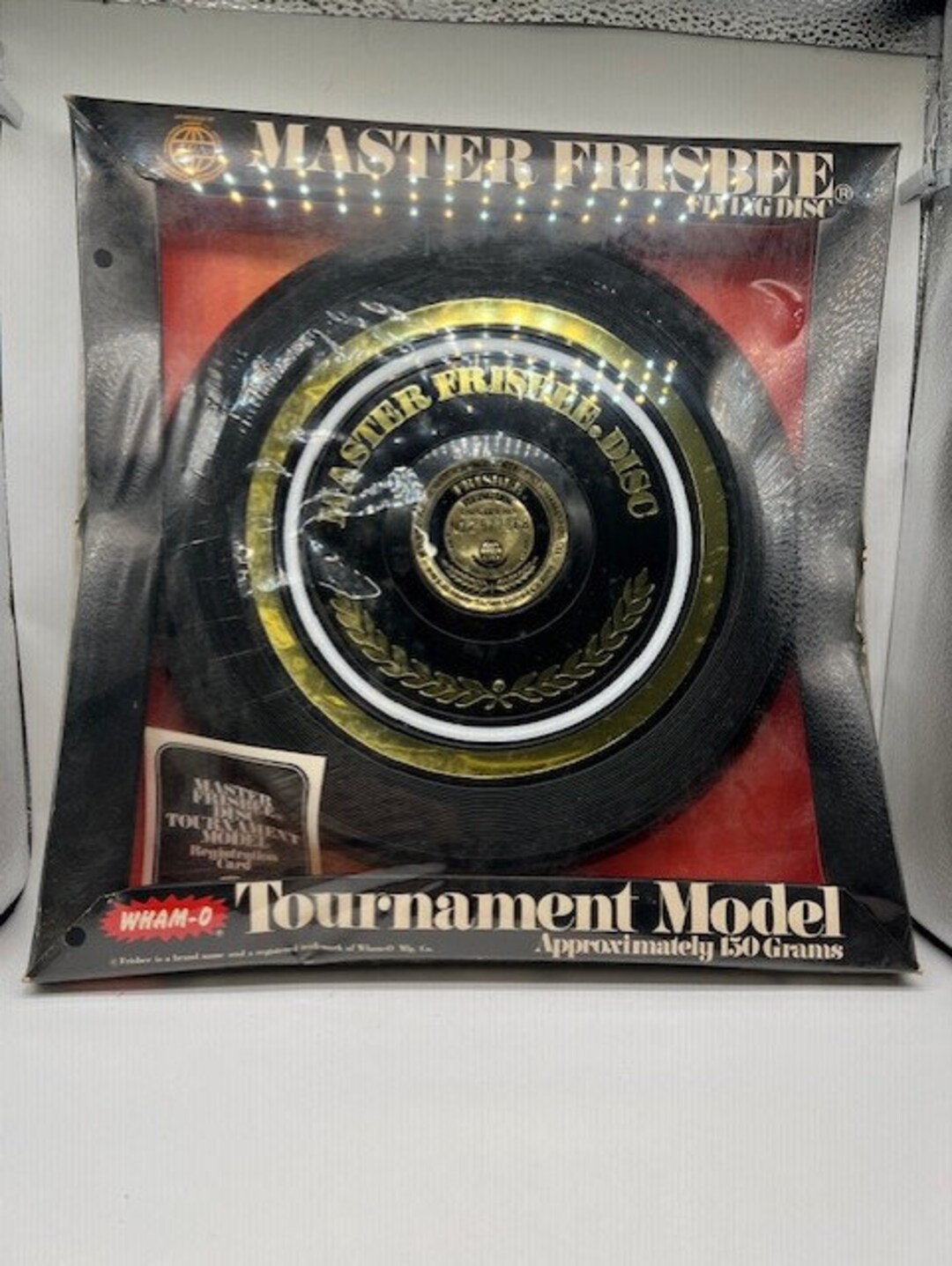 Vintage Wham-o Frisbee Black Master Tournament 150 G Model Flying Disc ...