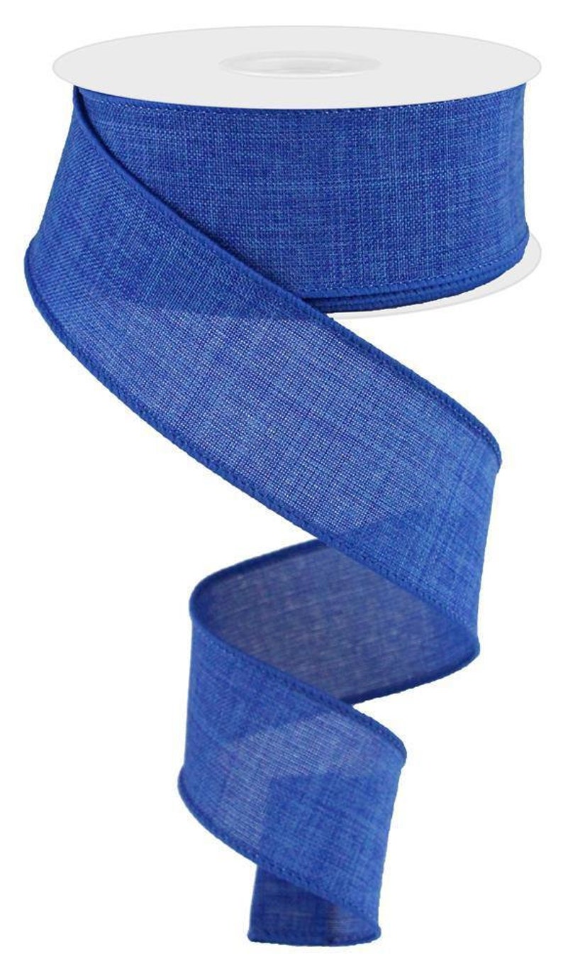 Royal Blue Wired Royal Burlap Ribbon 1.5 X 10 Yard Roll - Etsy