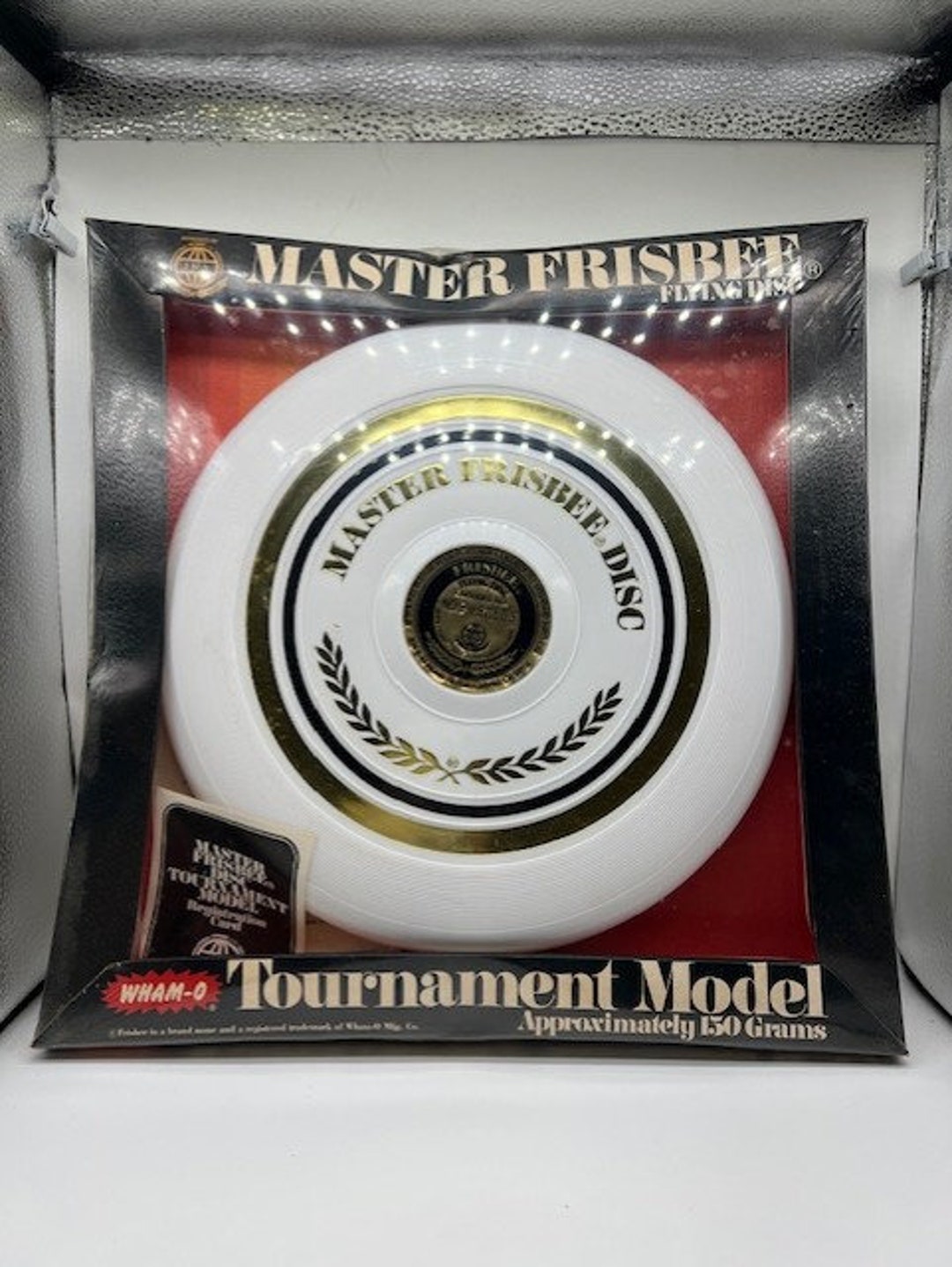 Vintage Wham-o Frisbee White Master Tournament 150 G Model Flying Disc ...