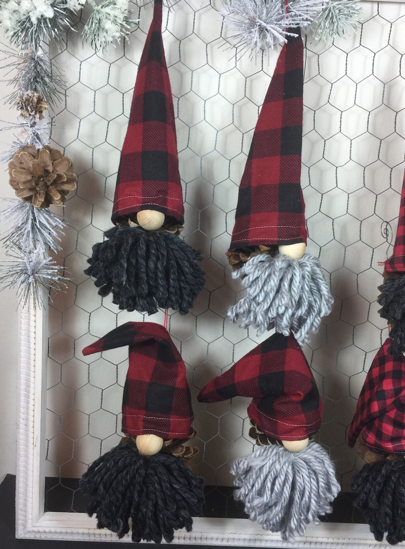 Pine Cone Gnome Hand Crafted Christmas Ornaments P1 - Etsy