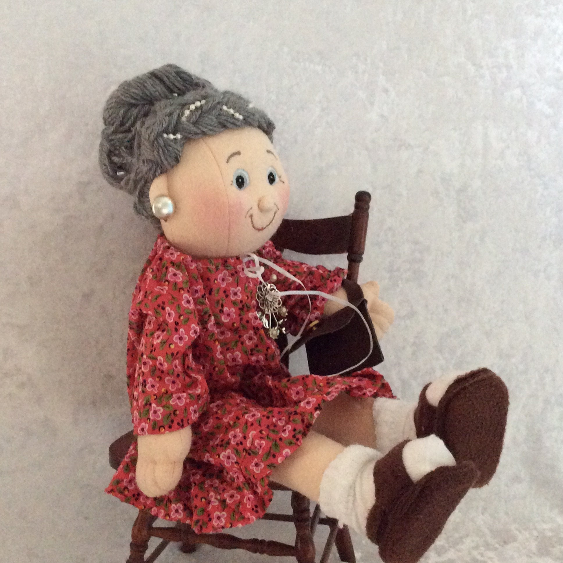 Grandmother Doll, Custom Handmade Plush Grandma, Grammy, Grams ...