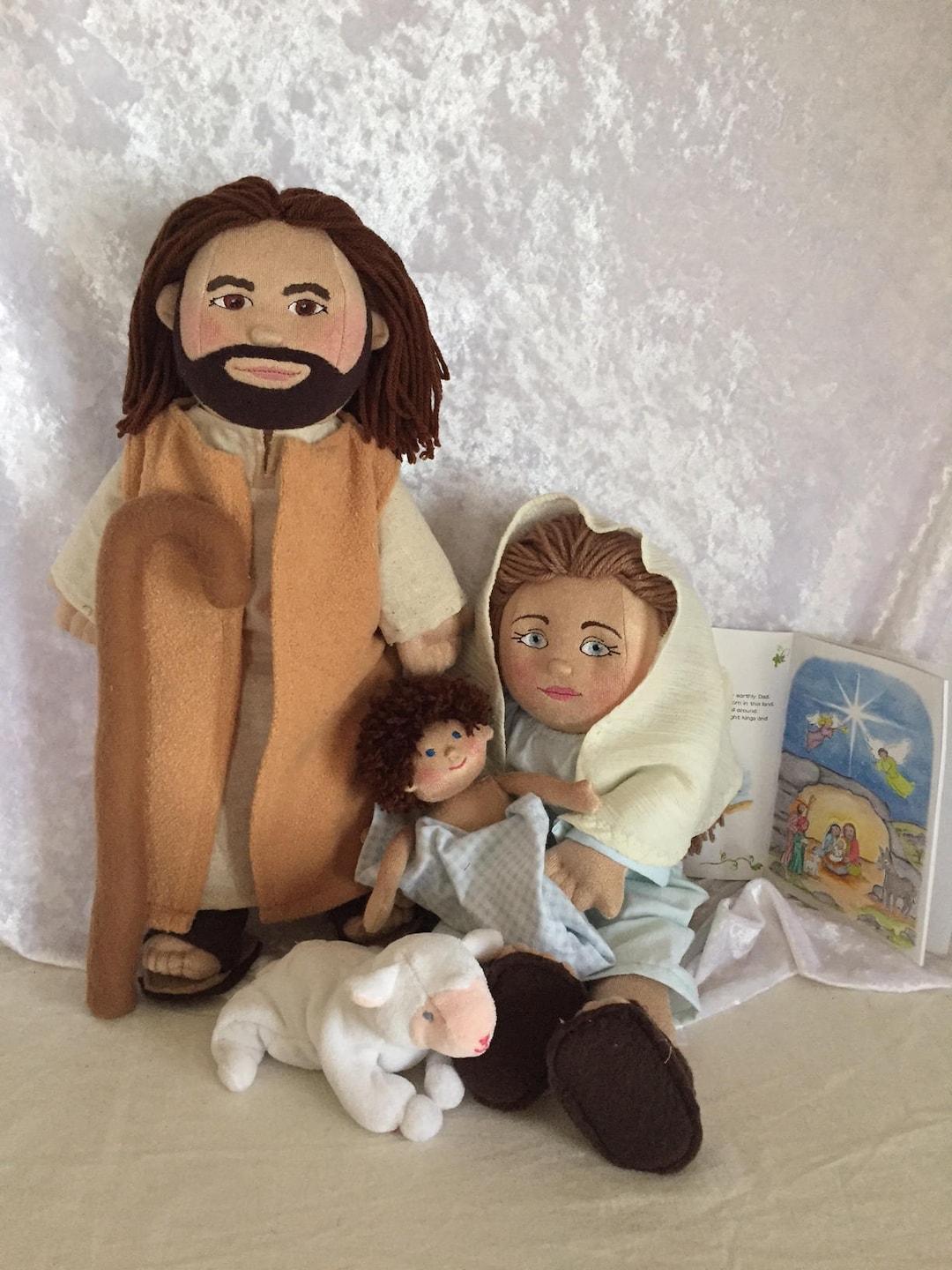 Holy Family Soft Sculpture Doll Set: Handmade Christian Plush Toys - Etsy