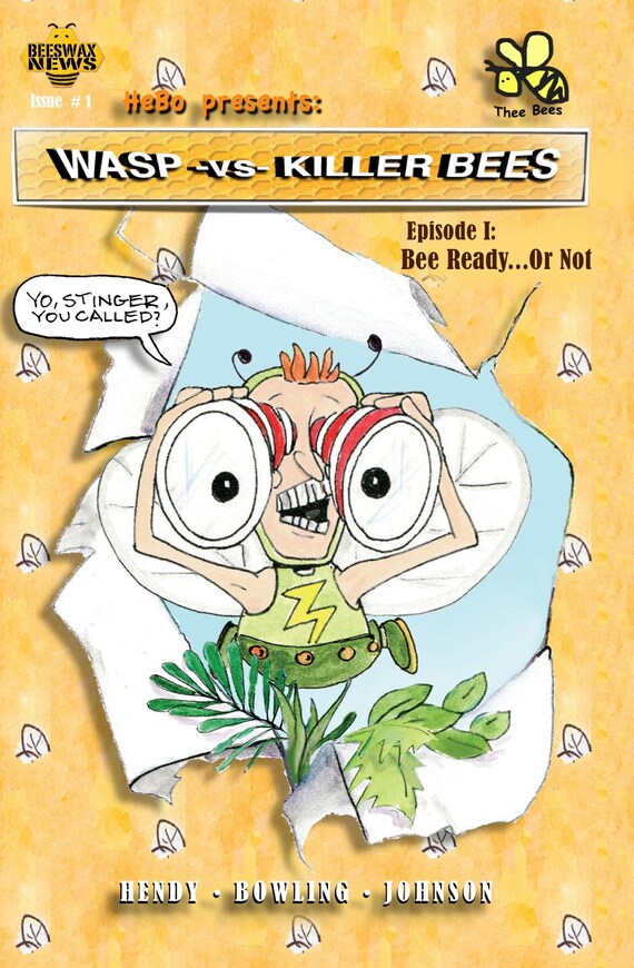 Thee Bees Comic Book for Children WASP vs Killer Bees | Etsy