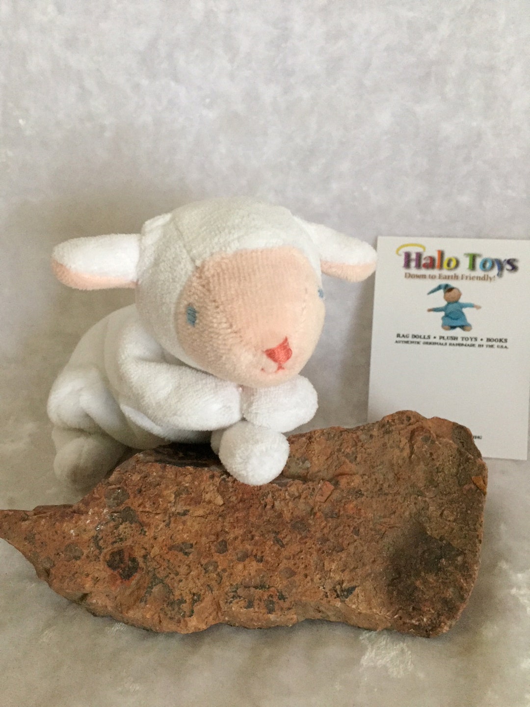 Jesus Plushie Lamb Soft Handmade Toy, Jesus Gift Animal Stuffie by Halo ...