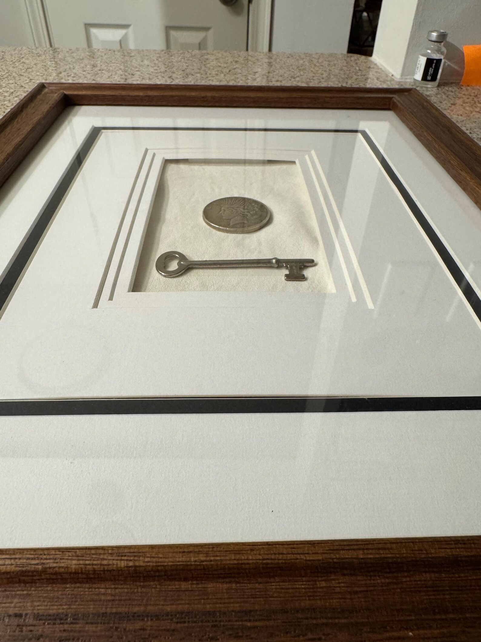 Framed Vintage Key and Coin Art – Handcrafted Depth Frame/shadow Box ...