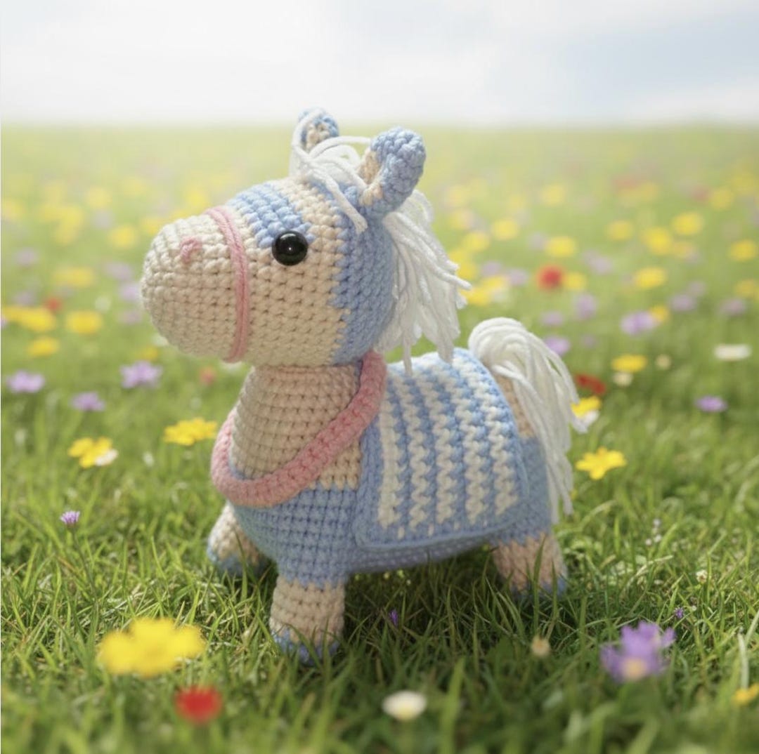Crochet Pony Pattern PDF, Amigurumi Horse Pattern, Cute Pony Toy ...