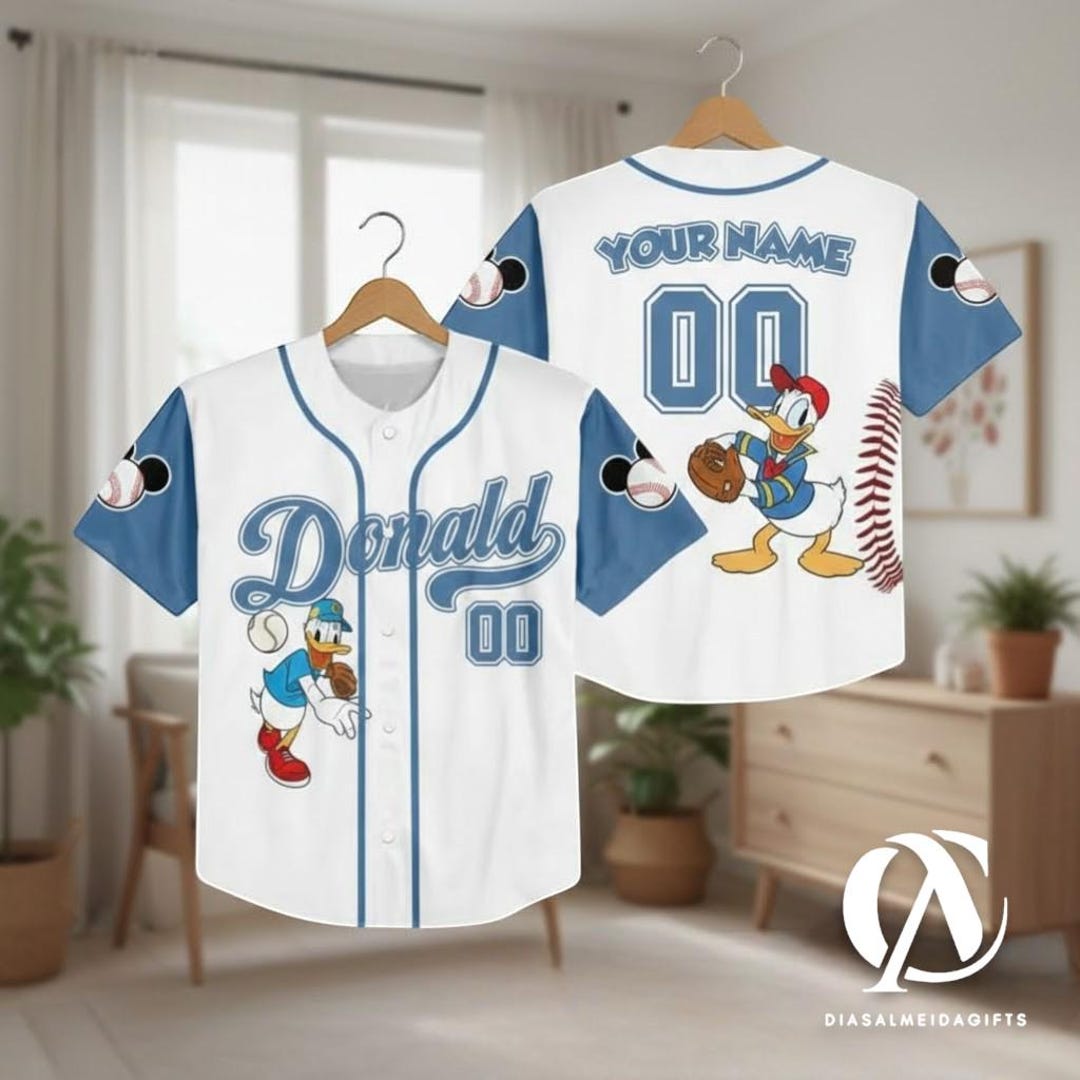 Custom Cartoon Baseball Jersey, Personalized Name & Number Shirt for ...