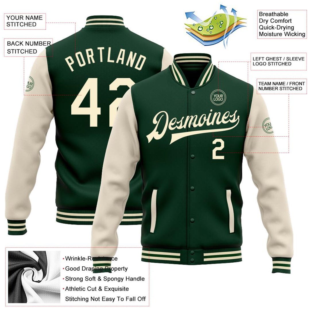 Custom Varsity Jacket, Personalized Team Jackets, Logo, Name & Number ...