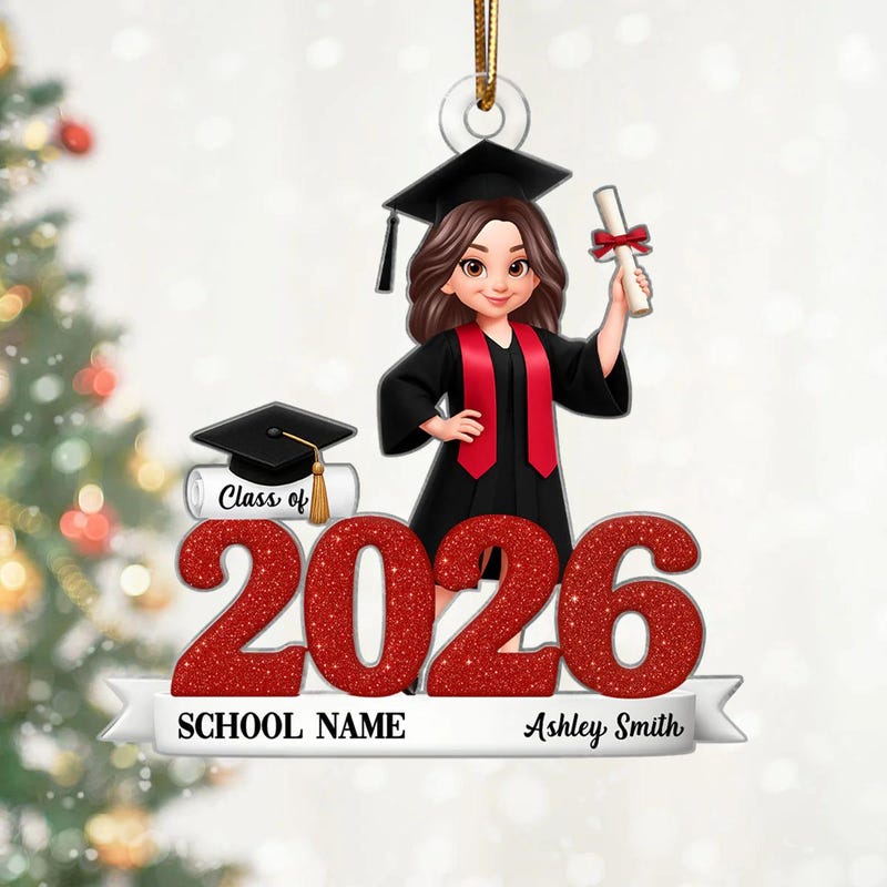 3d Class of 2026 Ornament - Etsy