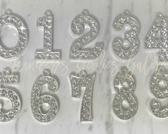 Rhinestone numbers | Etsy