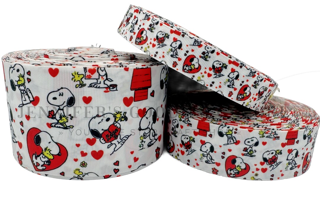 Charlie Brown Ribbon, Snoopy Ribbon, Valentine's Day Ribbon, Holiday ...