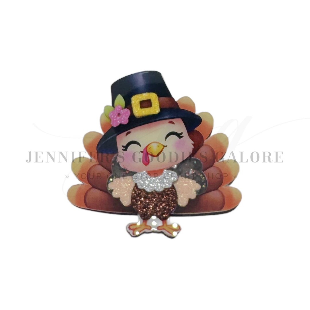Turkey Resins, Hair Bow Center, Layered Flat Back Resin, Flat Back for ...