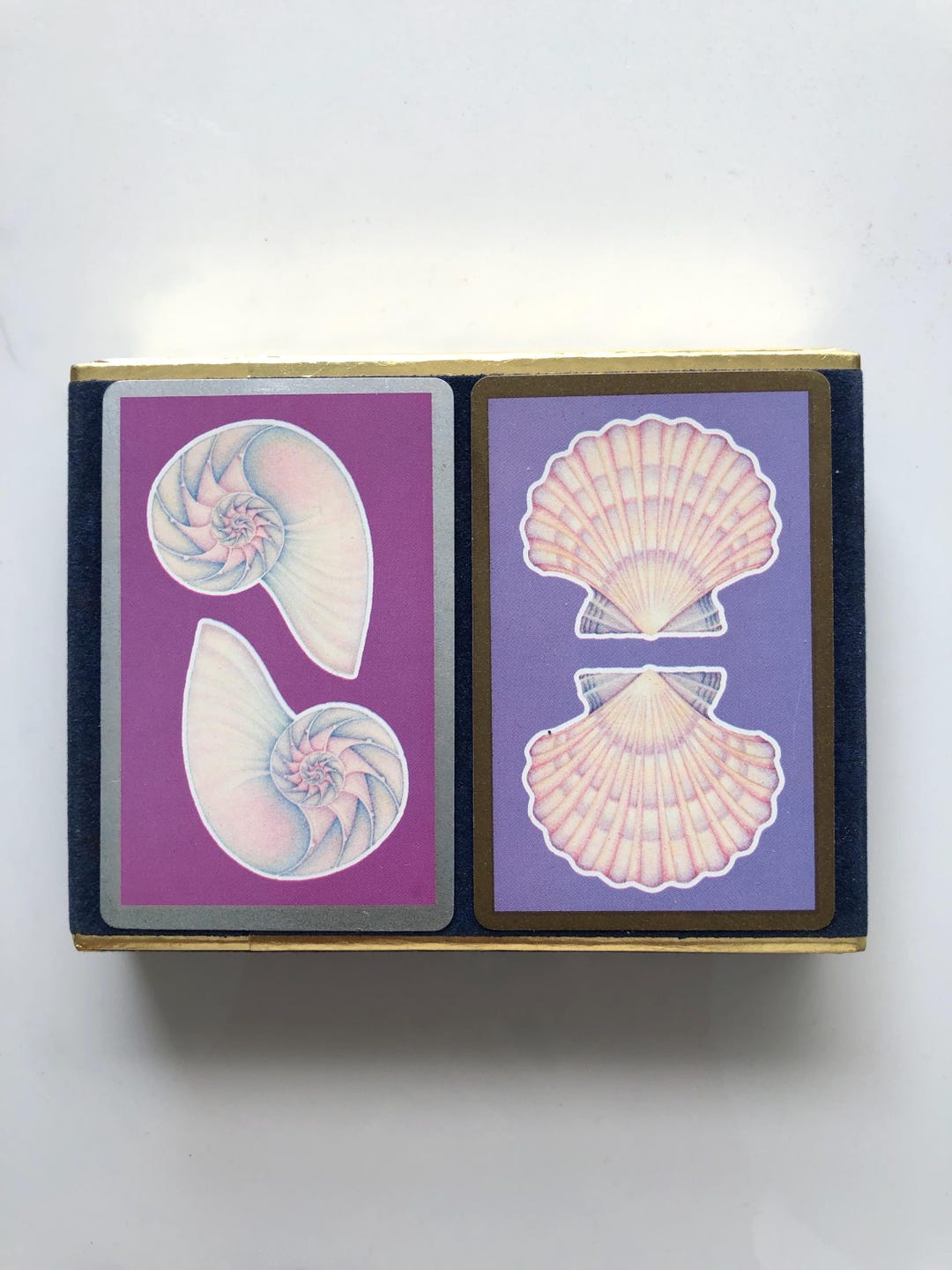 Vintage Shell Playing Cards - Etsy