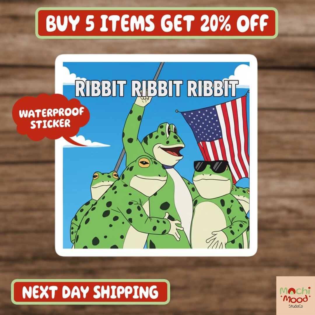 Ribbit Portland Frog Protest Sticker, Frogs Together Strong, Freedom ...