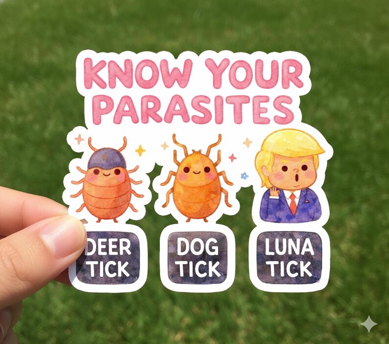 Know Your Parasites Funny Anti-trump Sticker, Political Satire Gift ...
