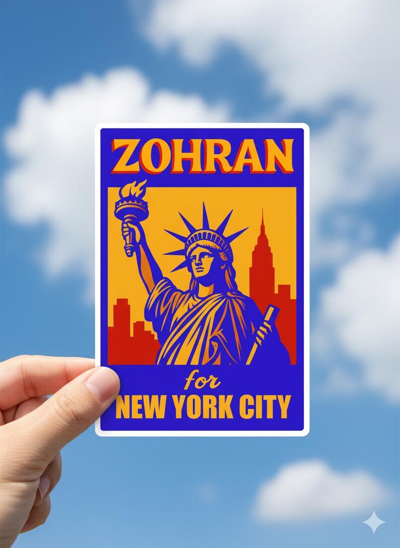 Zohran for New York City Stickers, Zohran Mamdani Decal, Mayor Zohran ...