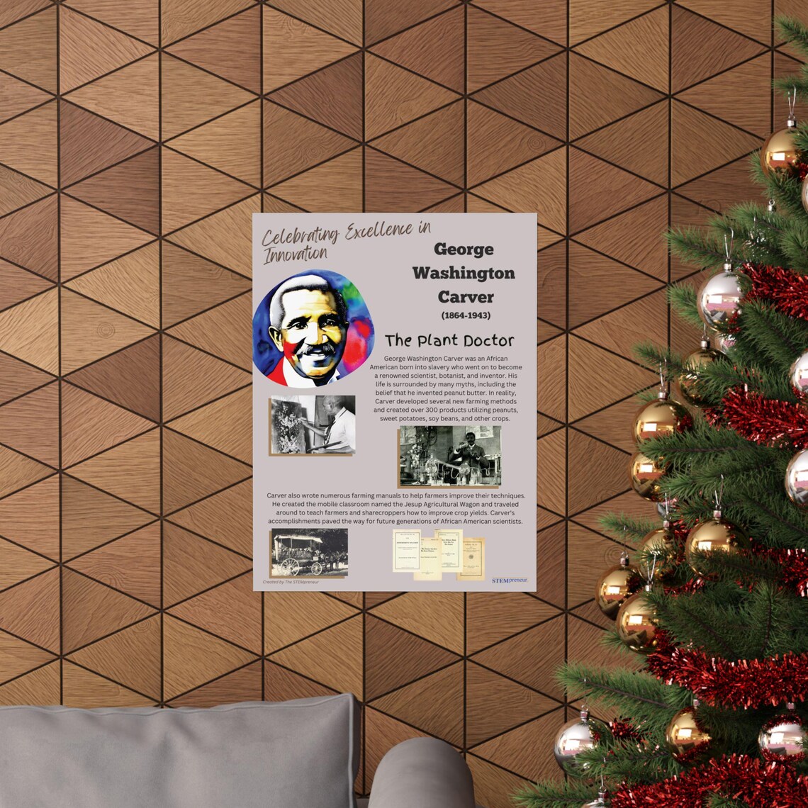 George Washington Carver Poster - Black History Innovator Poster - Etsy